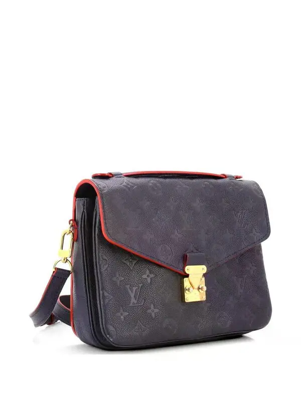 LOUIS VUITTON Pochette Metis Monogram Empreinte Leather Crossbody Bag