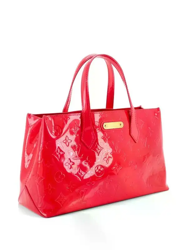 LOUIS VUITTON Wilshire Handbag Monogram Vernis Pm Tote - Pink