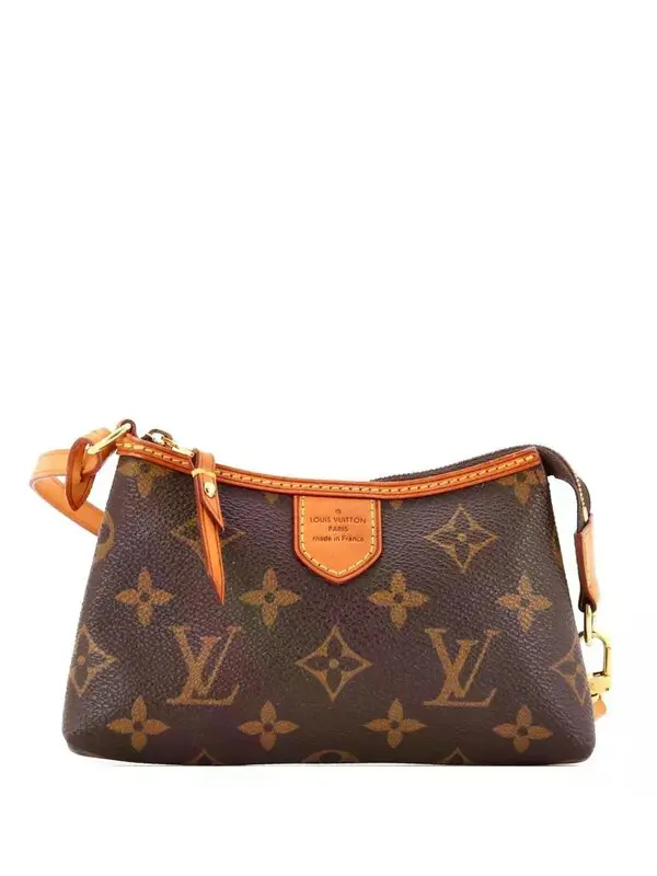 LOUIS VUITTON Delightful Pochette Monogram Canvas Mini Clutch Bag - Brown