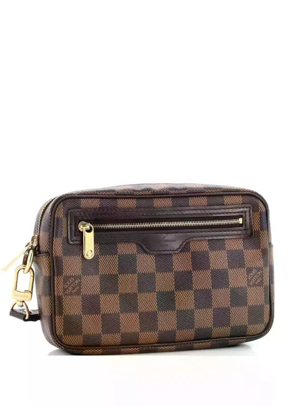 LOUIS VUITTON Pochette Macao Damier Clutch Bag - Brown