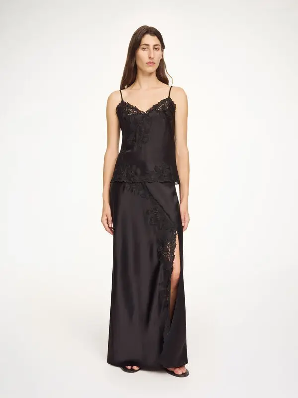 BY MALENE BIRGER Madeleine Satin Top - Black