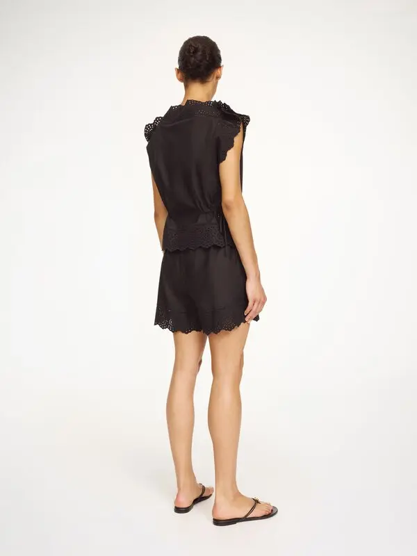 BY MALENE BIRGER Gerda Organic Cotton Top - Black
