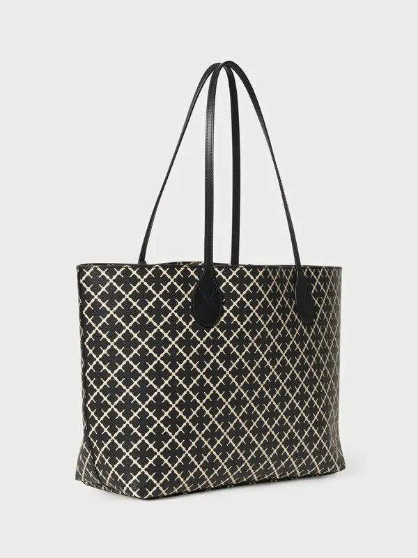 BY MALENE BIRGER Abigail Signature Flower Printed Tote Bag - Black