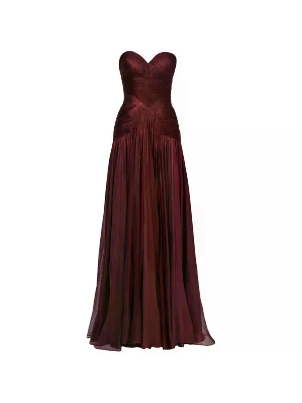 IRIS SERBAN Yuliel Strapless Maxi Dress