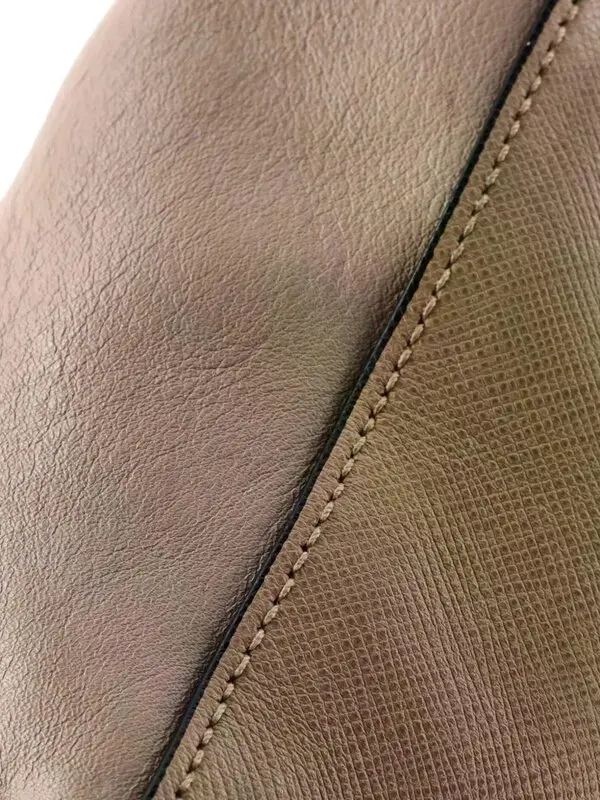 Prada Convertible Open Saffiano Leather Small Tote Bag - Neutrals
