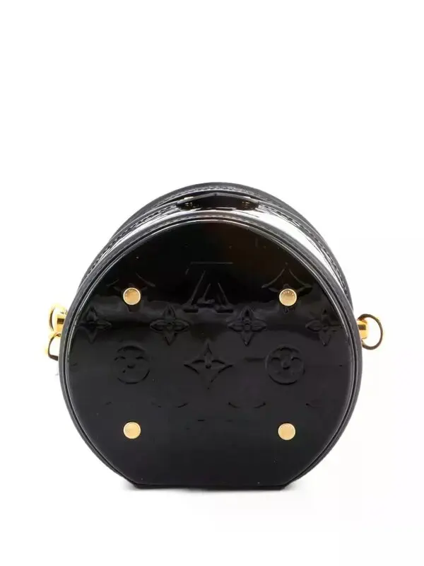 LOUIS VUITTON Cannes Handbag Monogram Vernis - Black