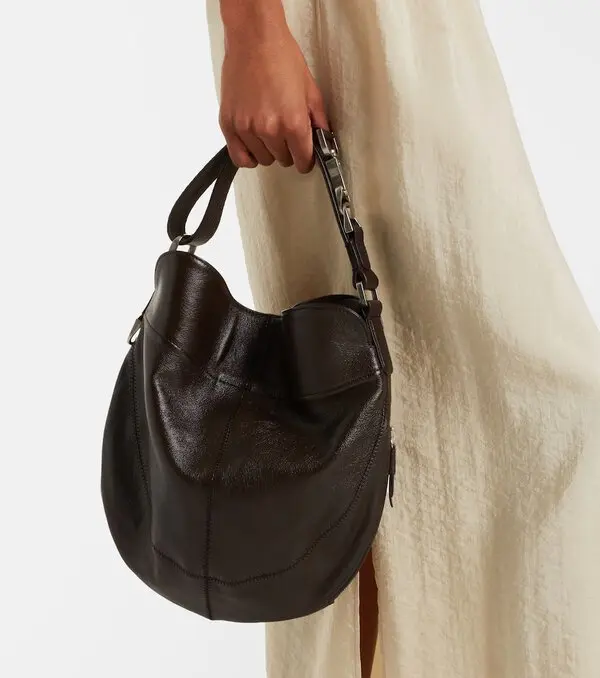 LEMAIRE Quiver Clip Medium Shoulder Bag - Brown