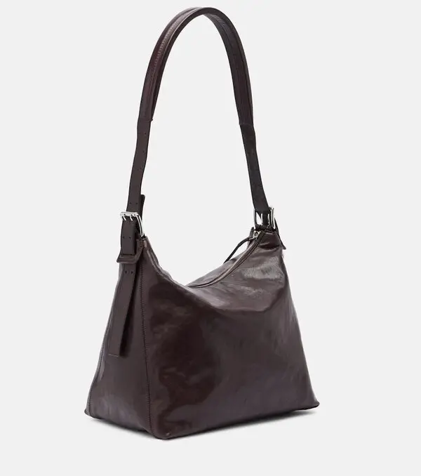 LEMAIRE Small Belted Leather Tote Bag