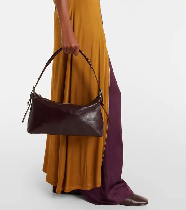 LEMAIRE Small Belted Leather Shoulder Bag