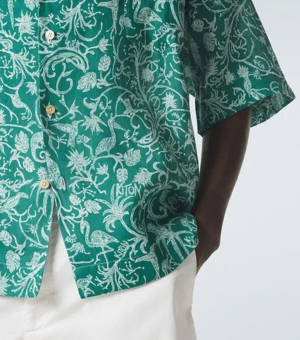 Kiton Linen Shirt - Green