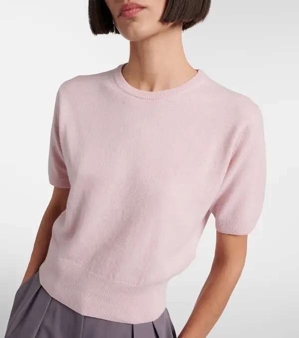 JIL SANDER Cropped Wool And Cashmere Sweater - Pink
