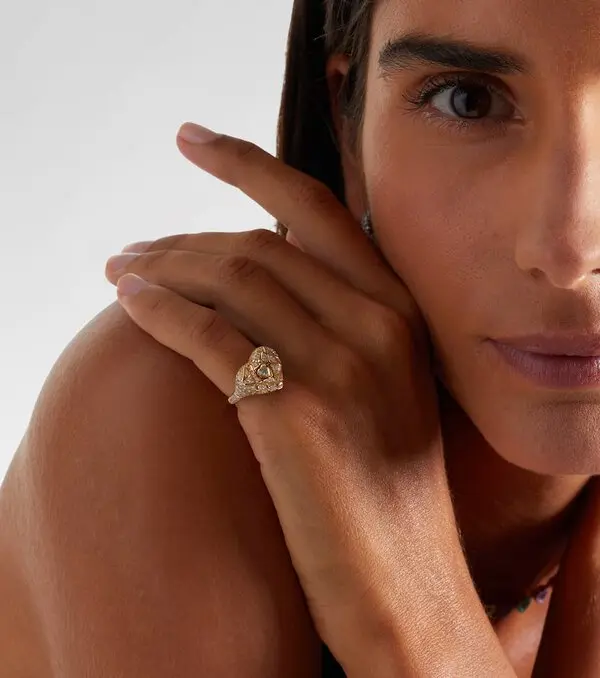 KAMYEN 18kt Yellow Diamond Heart Ring