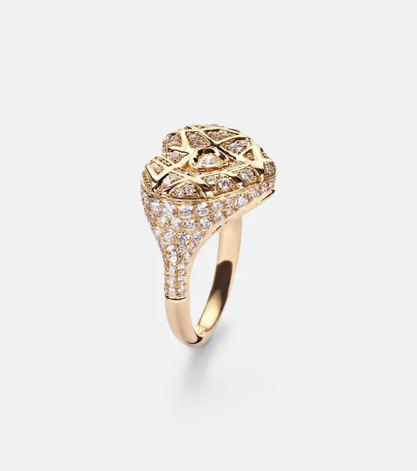 KAMYEN 18kt Yellow Diamond Heart Ring