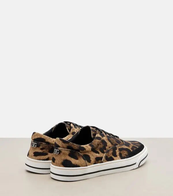 Dolce & Gabbana Leopard-print Canvas Sneakers