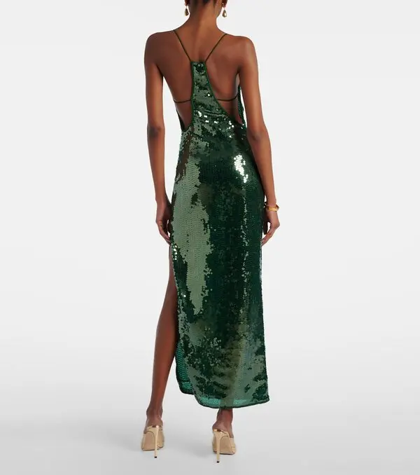 Oseree Marylin Sequined Maxi Dress