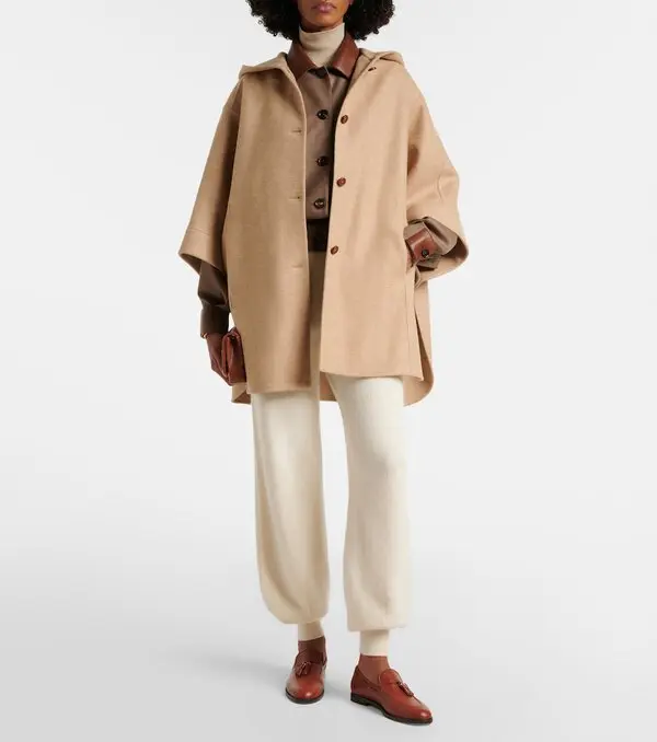 Loro Piana Belted Wool And Cashmere Cape