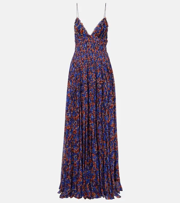 Ulla Johnson Atrani Floral Silk Chiffon Gown - Multicoloured