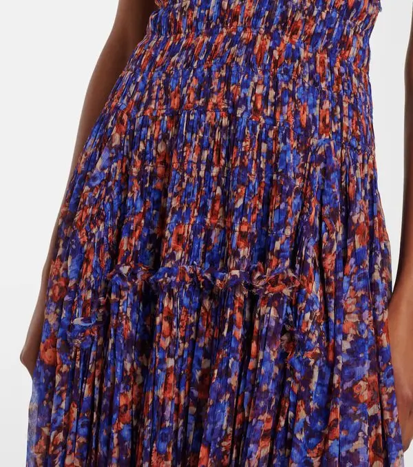 Ulla Johnson Atrani Floral Silk Chiffon Maxi Dress - Multicoloured