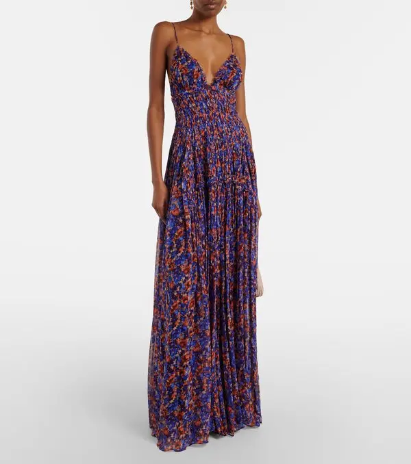 Ulla Johnson Atrani Floral Silk Chiffon Maxi Dress - Multicoloured