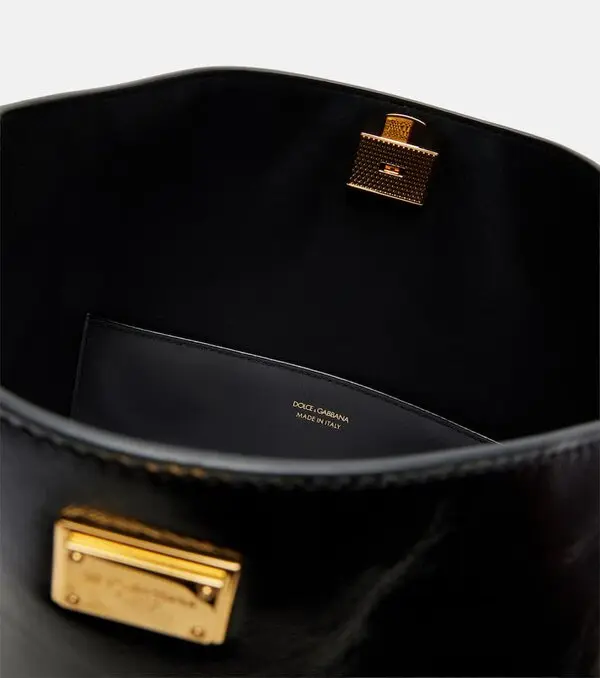 Dolce & Gabbana Vittoria Large Leather Tote Bag