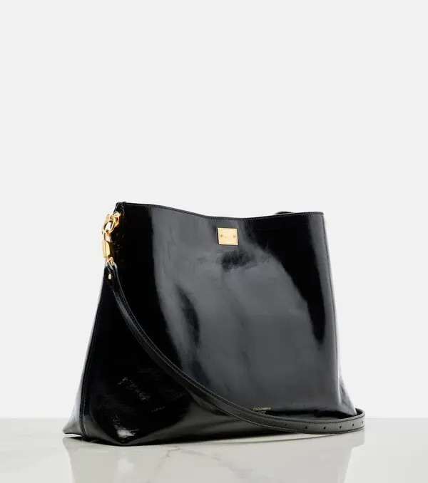 Dolce & Gabbana Vittoria Large Leather Tote Bag