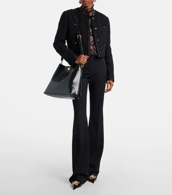 Dolce & Gabbana Vittoria Large Leather Tote Bag