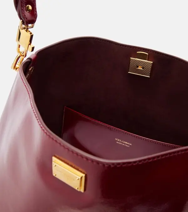 Dolce & Gabbana Vittoria Large Leather Shoulder Bag