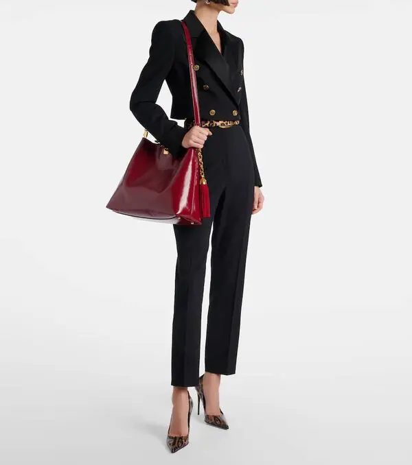 Dolce & Gabbana Vittoria Large Leather Shoulder Bag