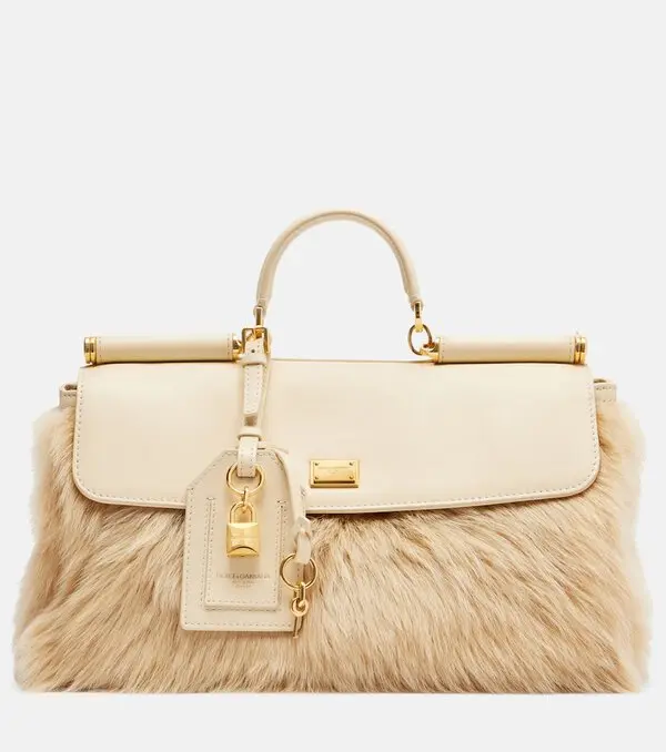 Dolce & Gabbana Sicily Large Top-handle Bag - Beige