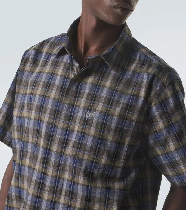 ERL Checked Cotton-blend Shirt