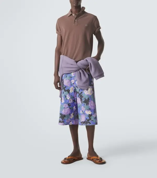 ERL Cotton Piqué Polo Shirt