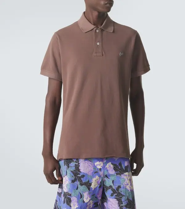 ERL Cotton Piqué Polo Shirt