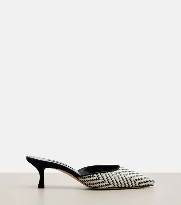 Manolo Blahnik Bb Raffia Pumps