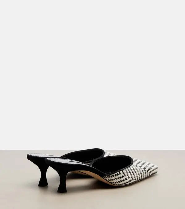 Manolo Blahnik Bb Raffia Pumps