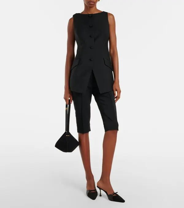 Manolo Blahnik Tapidpla Leather Mules - Black