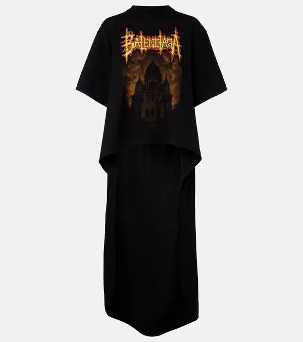 Balenciaga Printed Cotton Jersey T-shirt