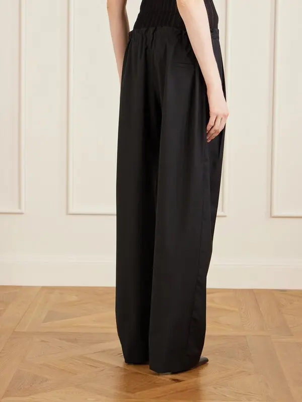 Khaite Rohen Wool Pants - Black