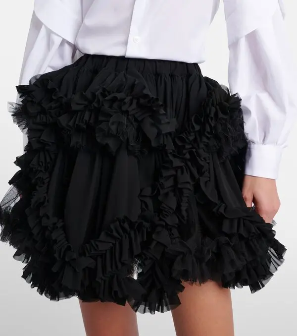 Noir Kei Ninomiya Tulle Miniskirt