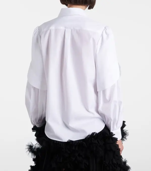Noir Kei Ninomiya Embellished Cotton Shirt