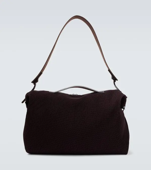 Issey Miyake Homme Plissé Pleated Duffel Bag - Purple