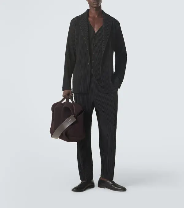 Issey Miyake Homme Plissé Pleated Duffel Bag - Purple