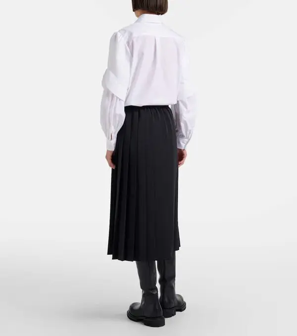 Junya Watanabe Pleated Midi Skirt