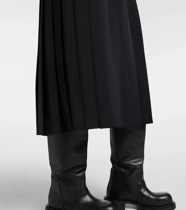 Junya Watanabe Pleated Midi Skirt