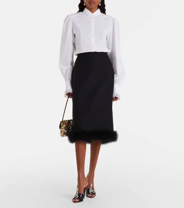 Valentino Garavani Cœur Vipère Embellished Leather Mules - Black