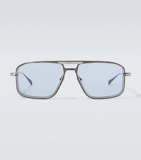 JACQUES MARIE MAGE Earl Aviator Sunglasses - Grey