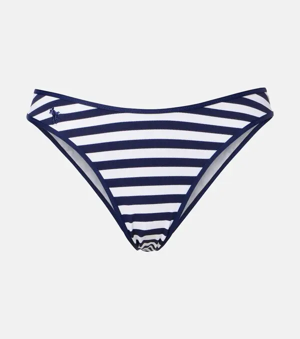 Polo Ralph Lauren Striped Bikini Bottom - Blue