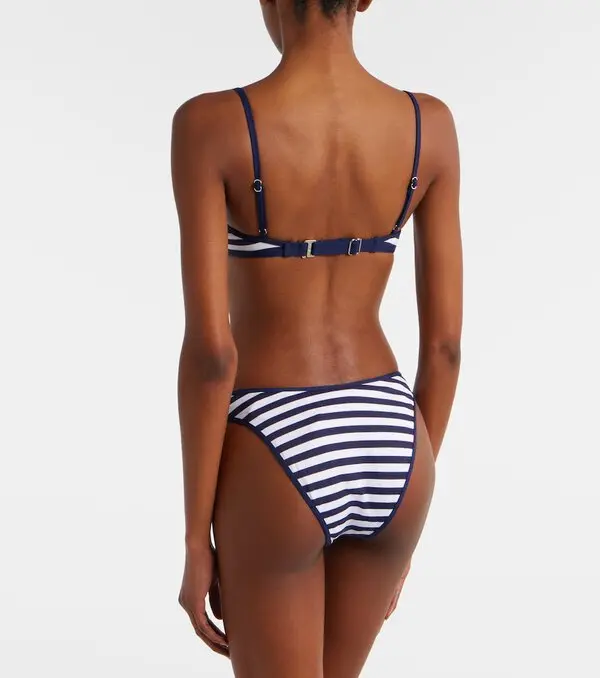 Polo Ralph Lauren Striped Bikini Bottom - Blue