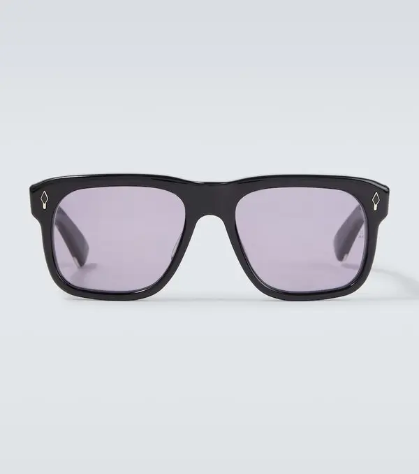 JACQUES MARIE MAGE Yves Square Sunglasses - Black