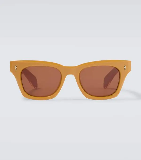 JACQUES MARIE MAGE Dealan 53 Square Sunglasses - Yellow