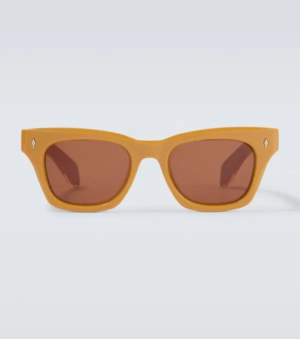 JACQUES MARIE MAGE Dealan 53 Square Sunglasses - Yellow
